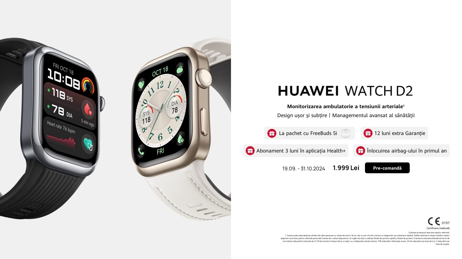 HUAWEI WATCH D2 - smartwatch ce măsoară tensiunea arterială » Pretty Tech